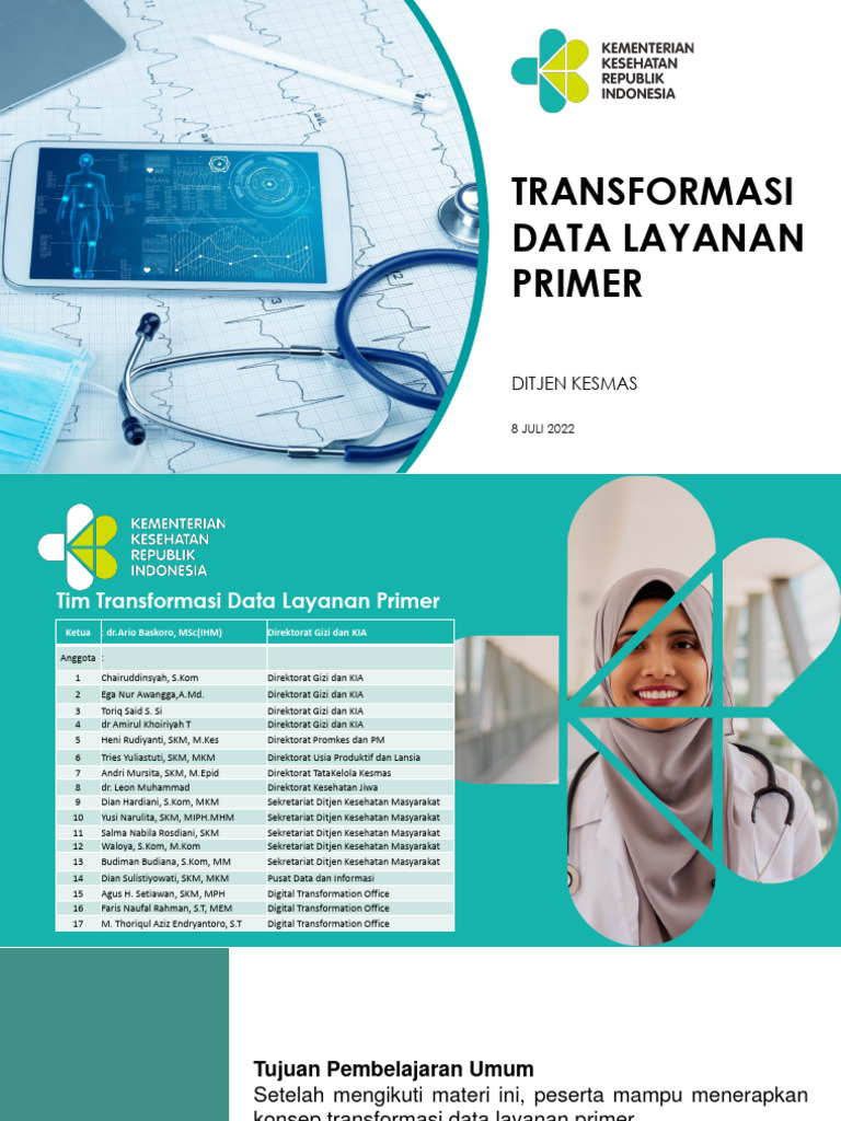 Transformasi Data Layanan Primer | PDF