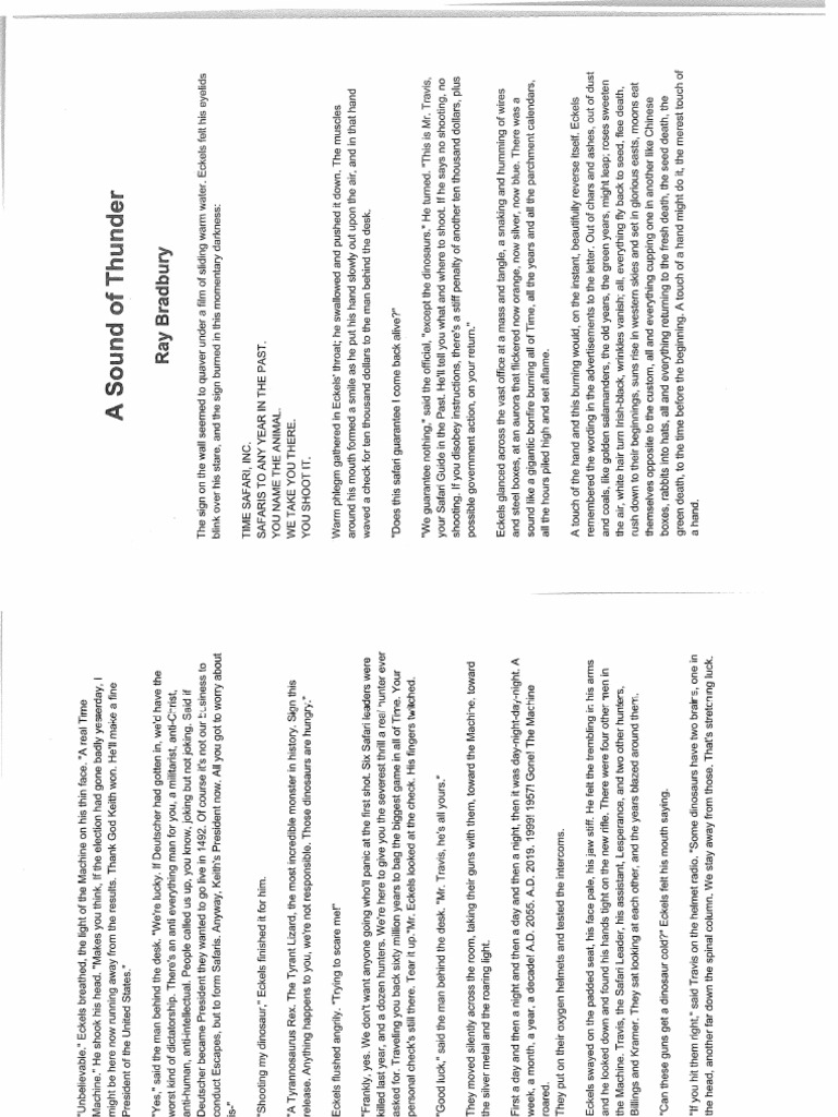 Collection of Short Ray Bradbury Stories | PDF