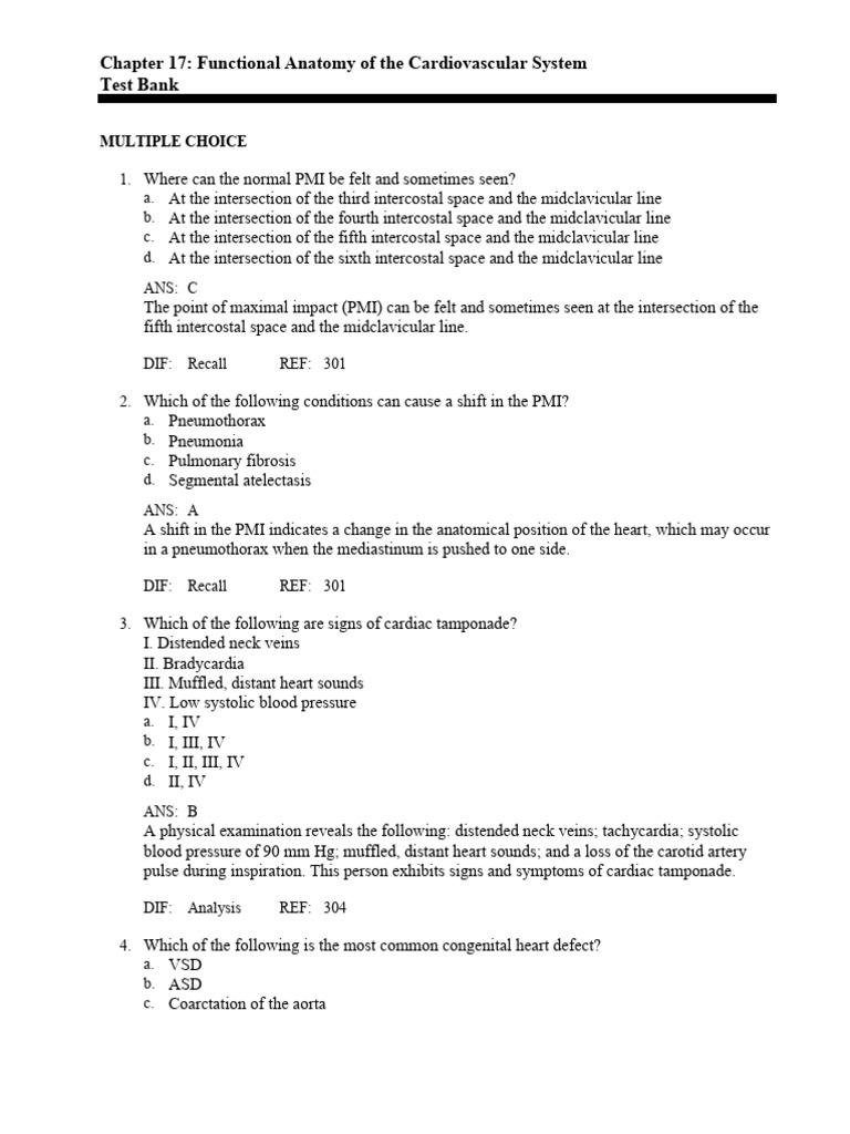 RCP 200 CH 17 | PDF | Blood Pressure | Heart Valve