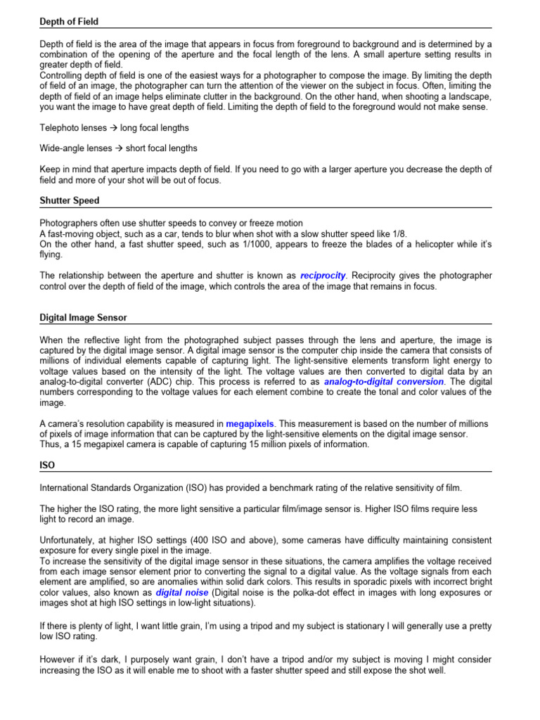 Photography | PDF | Aperture | Flash (Photography)