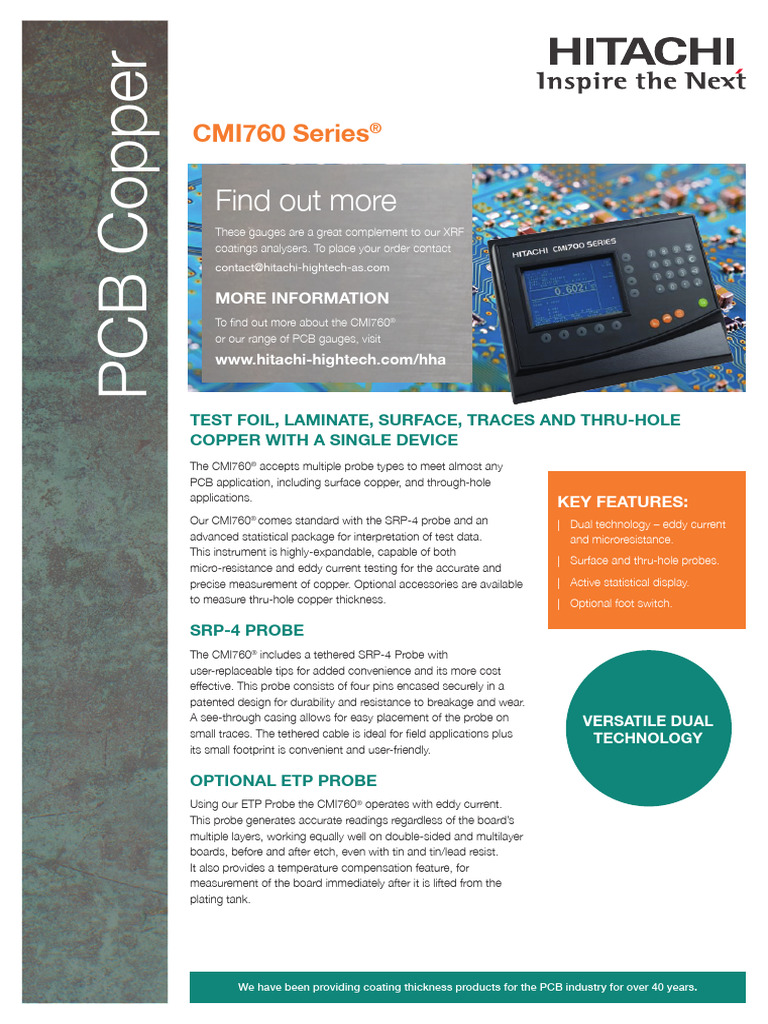 CMI760 Brochure en | PDF | Printed Circuit Board | Materials