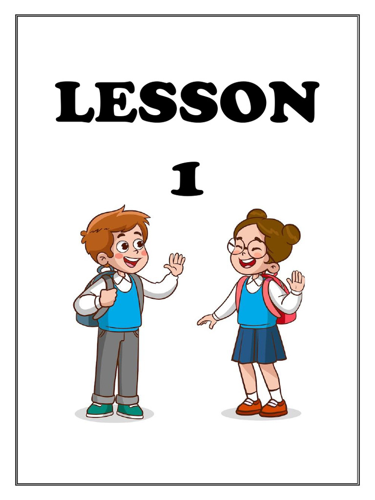 Lesson 1 | PDF