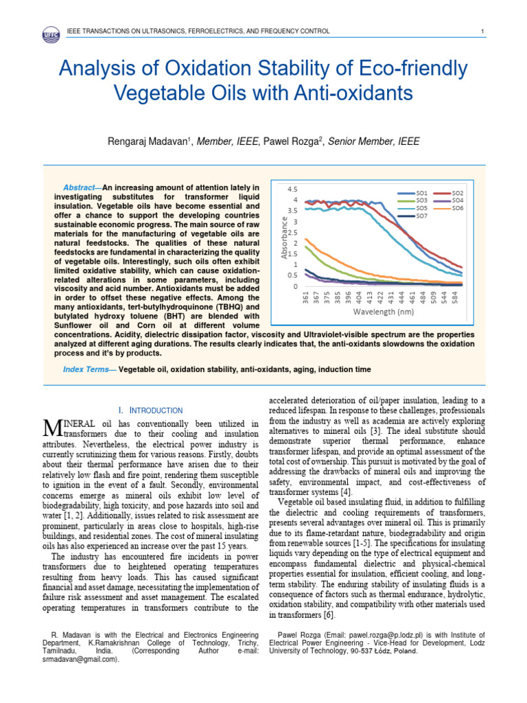 IEEE Oxidation Paper | PDF | Antioxidant | Radical (Chemistry)