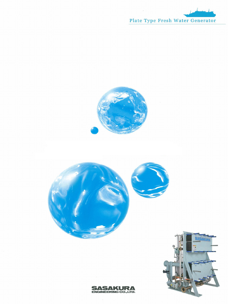 Sasakura Plate Type Fresh Water GeneratorAQUARIO | PDF