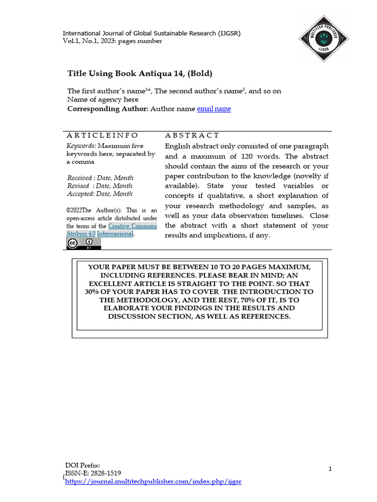 Global Sustainable Research Guide | PDF | Methodology | Science