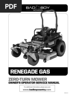 Bad Boy ZT Mower Owner's Manual | PDF | Mower | Belt (Mechanical)