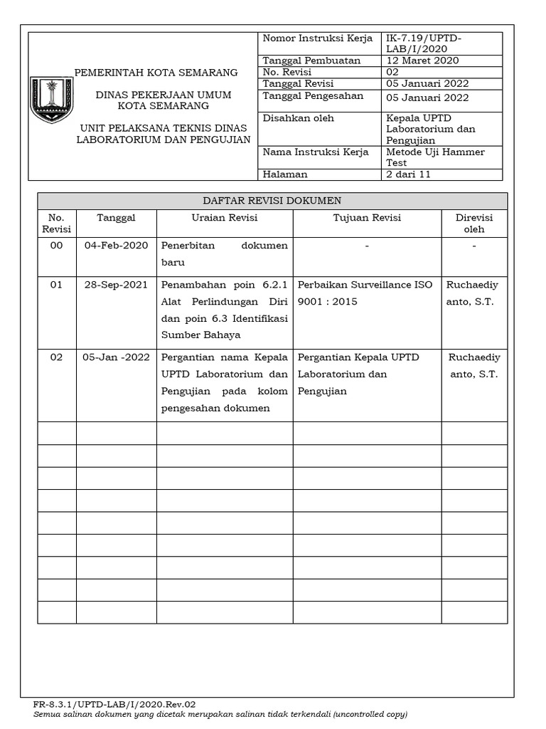 6 Metode Uji Hammer Test | PDF