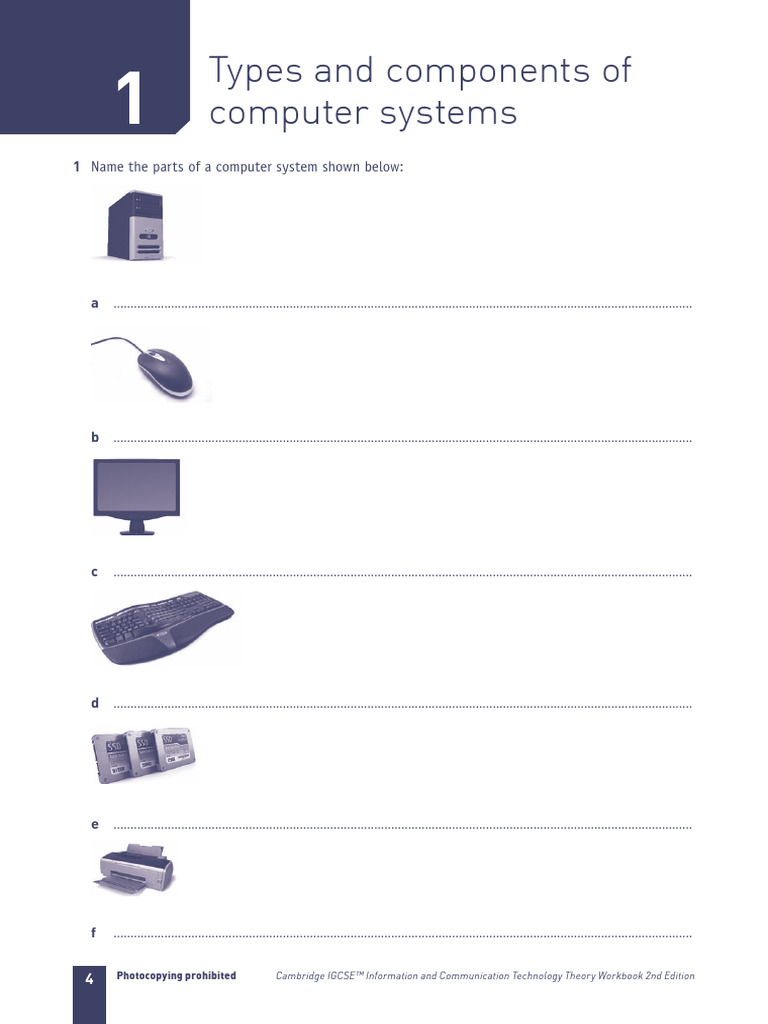 Igcse workbook | PDF | Computer Data Storage | Read Only Memory