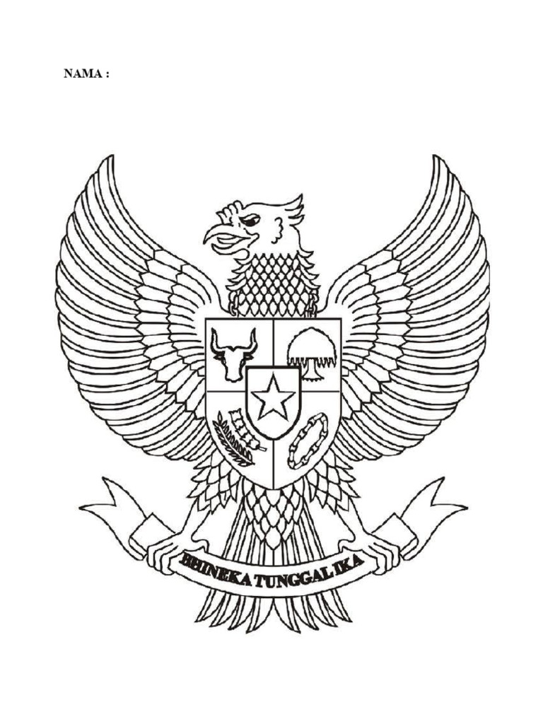 Mewarnai Burung Garuda | PDF