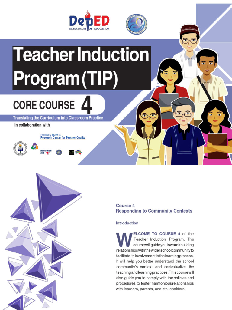 TIP Course 4 Final | PDF | Learning | Curriculum