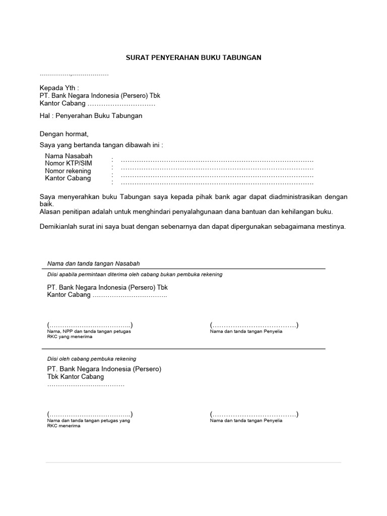 Surat Kuasa Penyerahan Butab | PDF