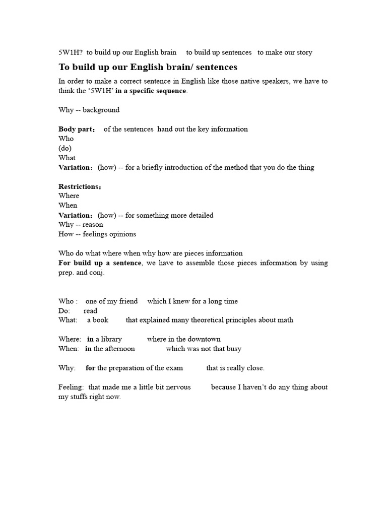 English Brain And Logic Notes Pdf Reason
