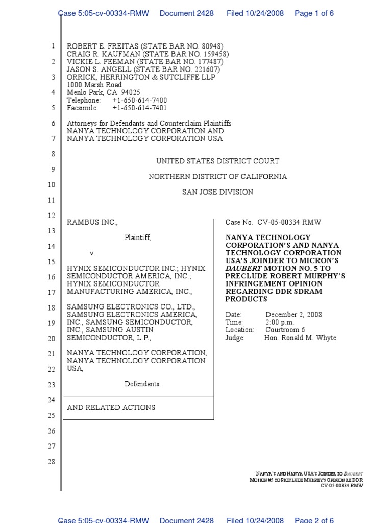 2428 | PDF | Daubert Standard | Patent Infringement