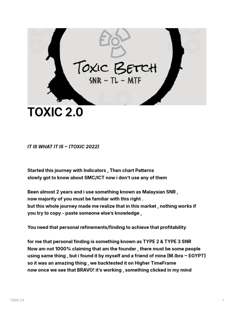 TOXIC | PDF | Market Trend | Technical Analysis