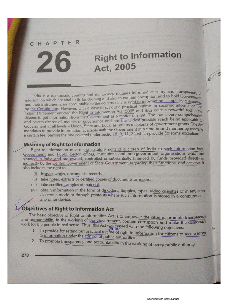 RTI Act 2005 | PDF