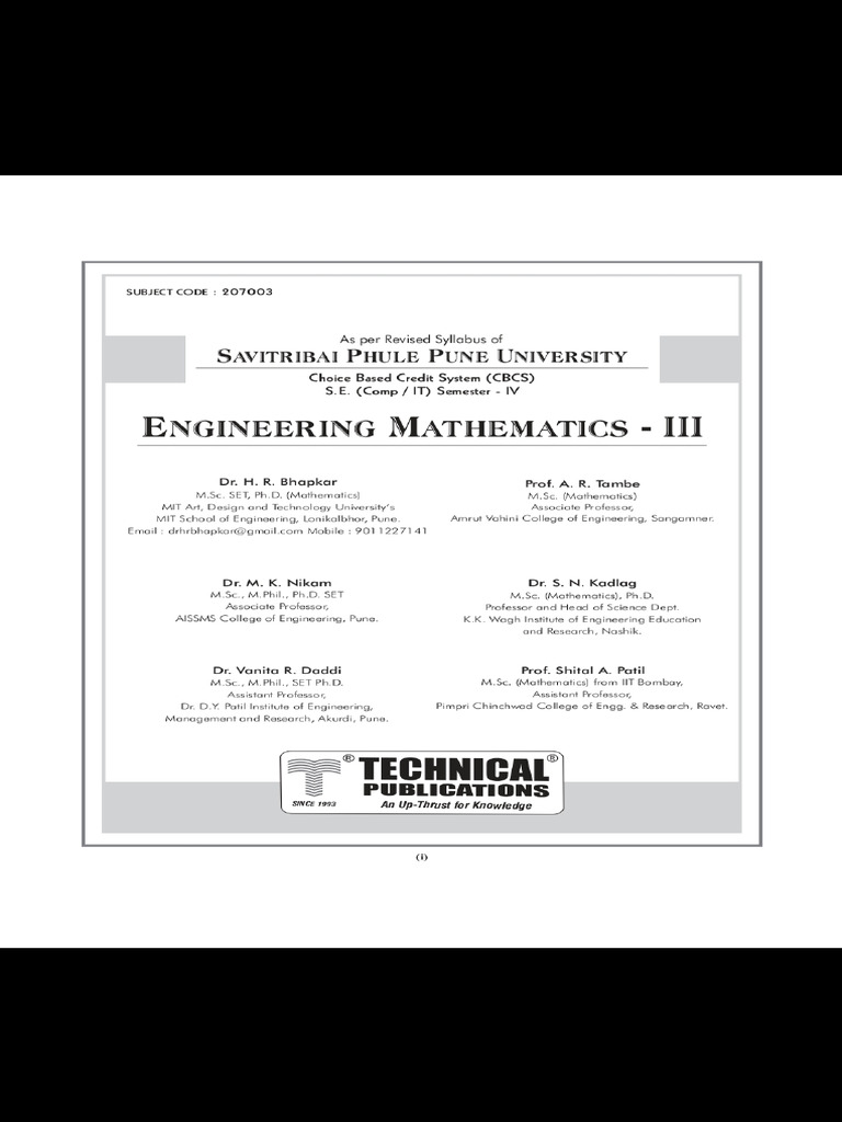 EM-III Engineering Mathematics 3 | PDF