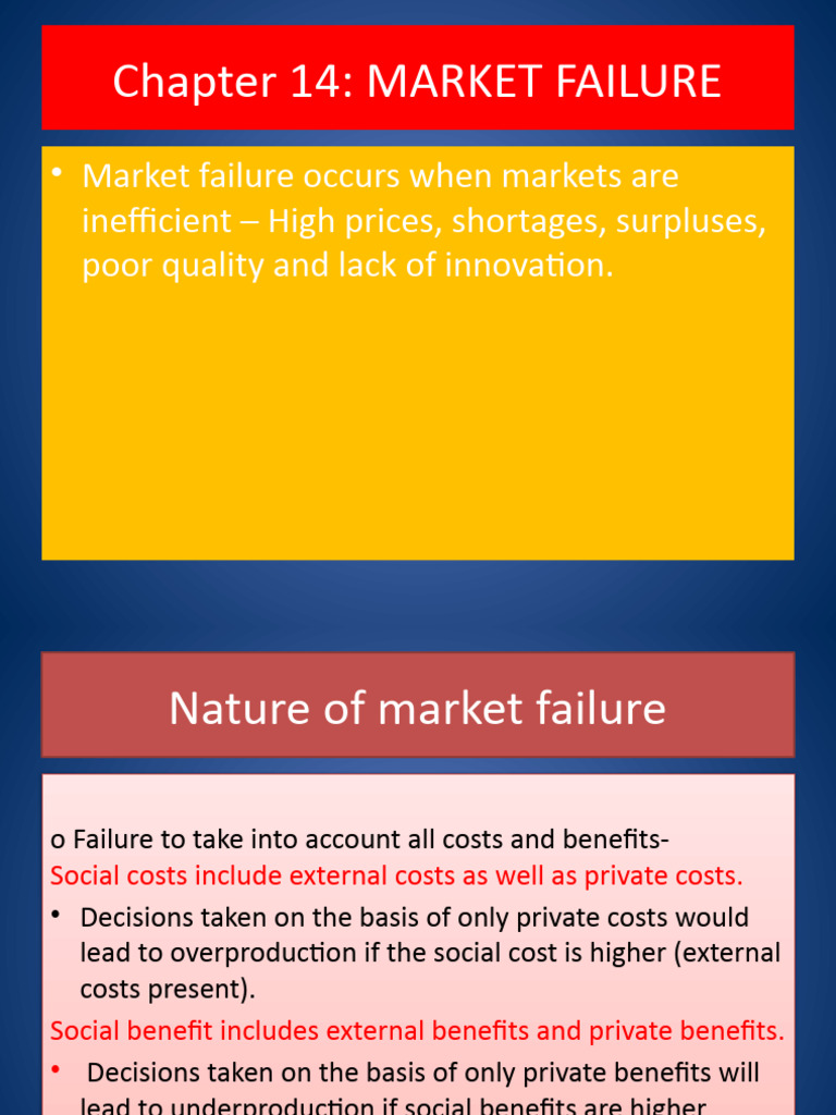 Market Failure: Causes and Solutions | PDF | Externality | Cost