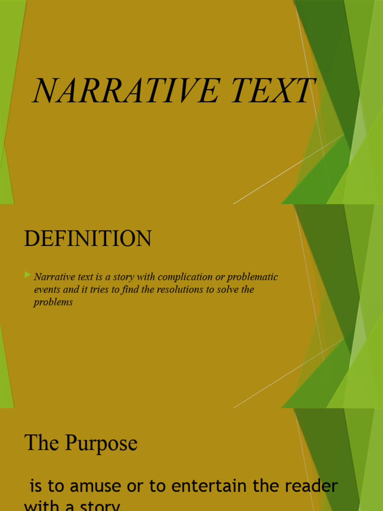 Narrative Text | PDF | Fiksi Umum