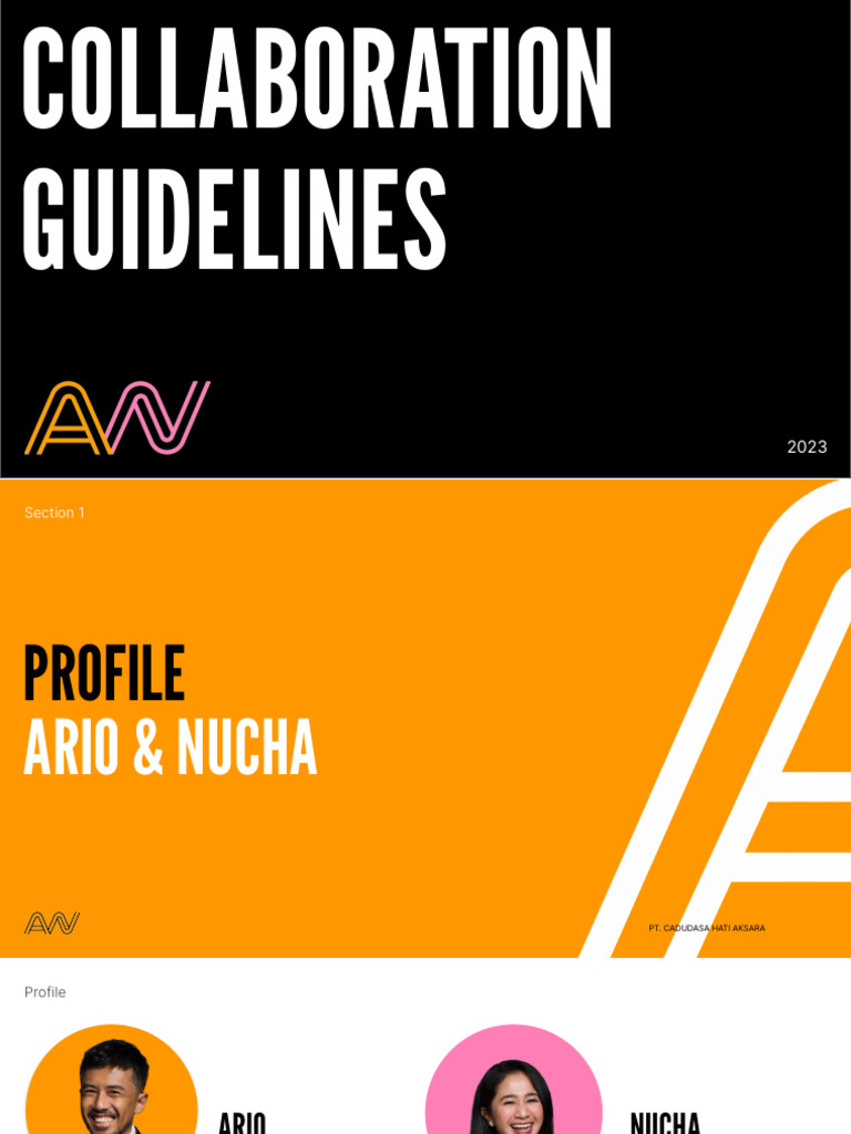 Collaboration Guidelines, Ario Pratomo & Nucha Bachri 2023 | PDF | Career & Growth