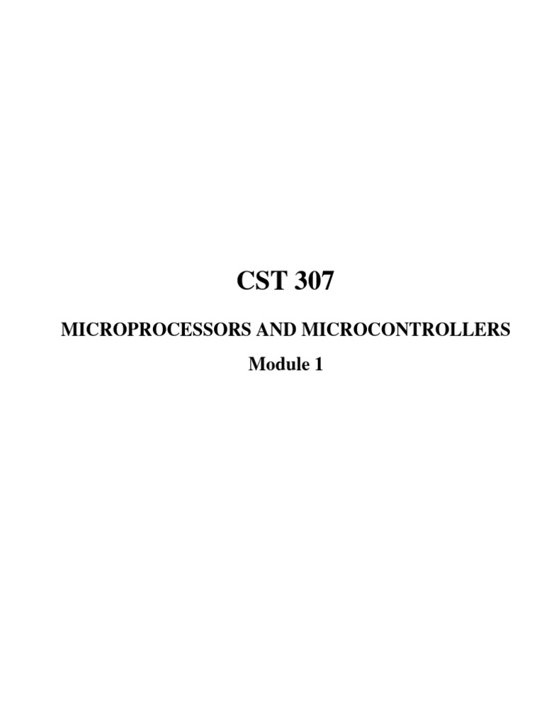 Mpmc Module 1 Pdf Central Processing Unit Input Output