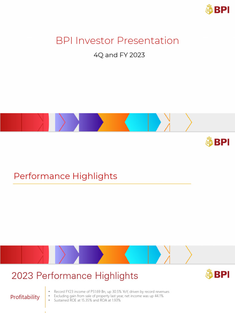 External 4Q and FY23 IR Deck | PDF | Revenue | Loans