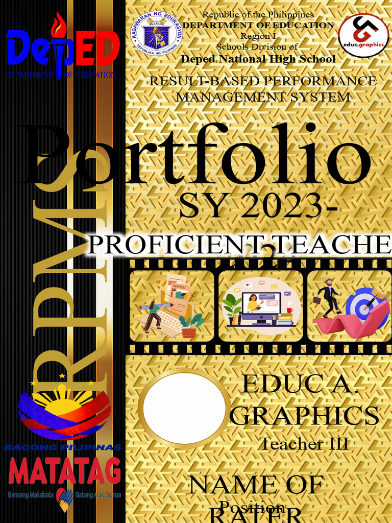 RPMS 2023 2024 Template 3 Black Yellow Gold | PDF | Teachers | Learning