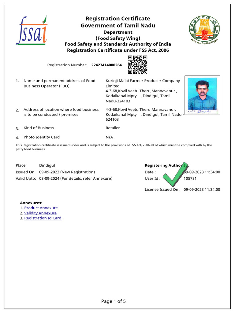 FSSAI license | PDF
