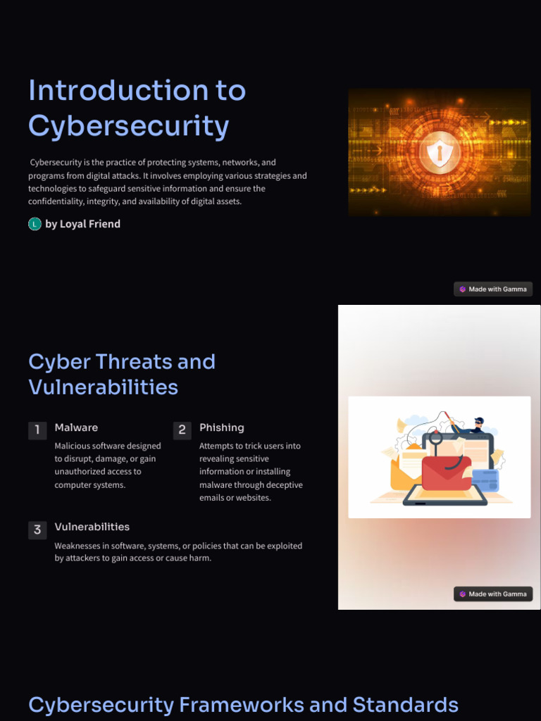 Introduction To Cybersecurity Pdf Security Computer Security