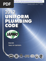 Uniform Plumbing Code | PDF | Plumbing