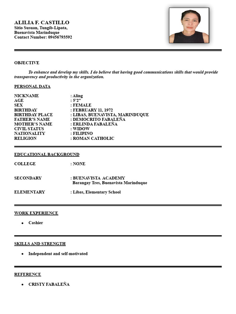 Tita's Resume | PDF