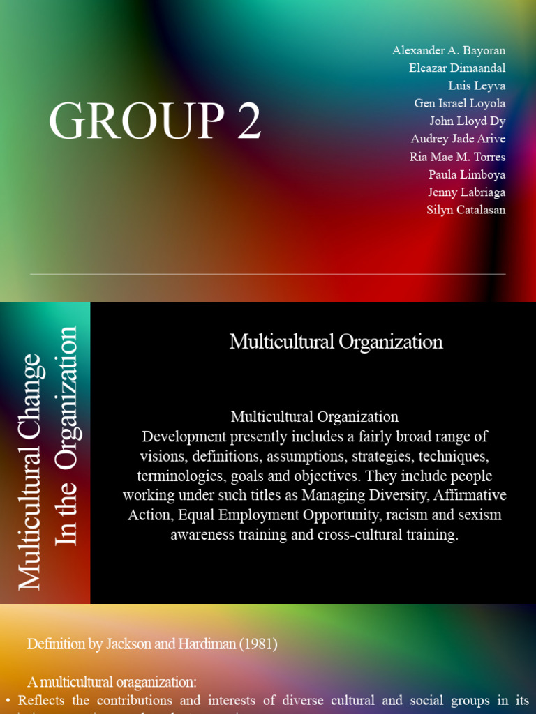 Multicultural Organization | PDF | Multiculturalism | Attitude (Psychology)