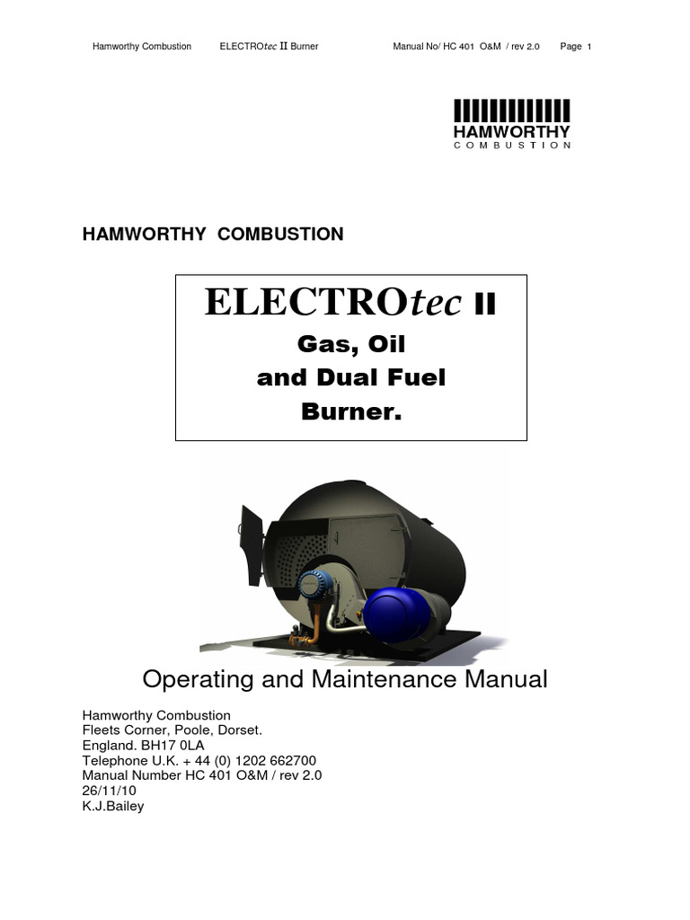 ELECTROtec II O&M Manual Rev 2.0a | PDF | Valve | Combustion