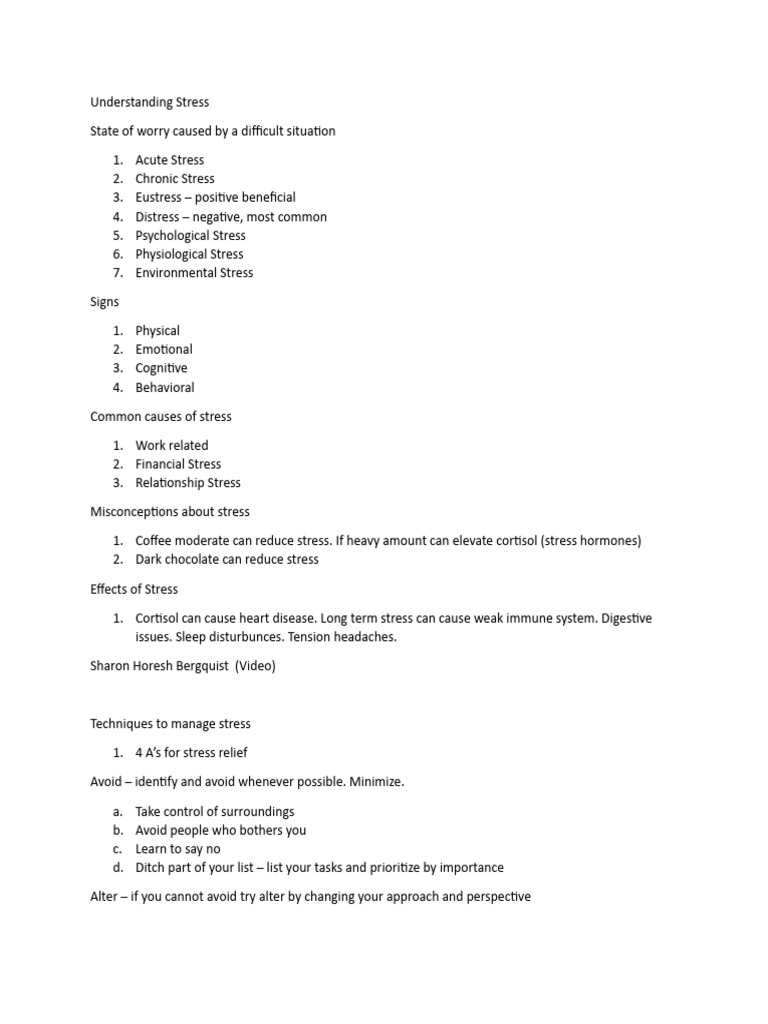 Comprehensive Guide to Understanding Stress | PDF