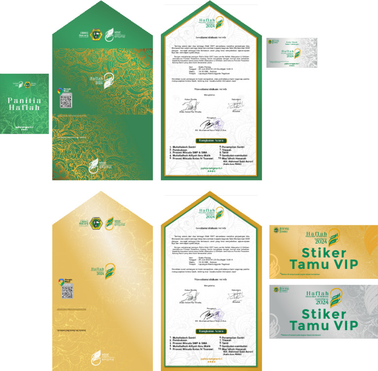 Undangan, Stiker, Cocard, Kartu Masuk | PDF