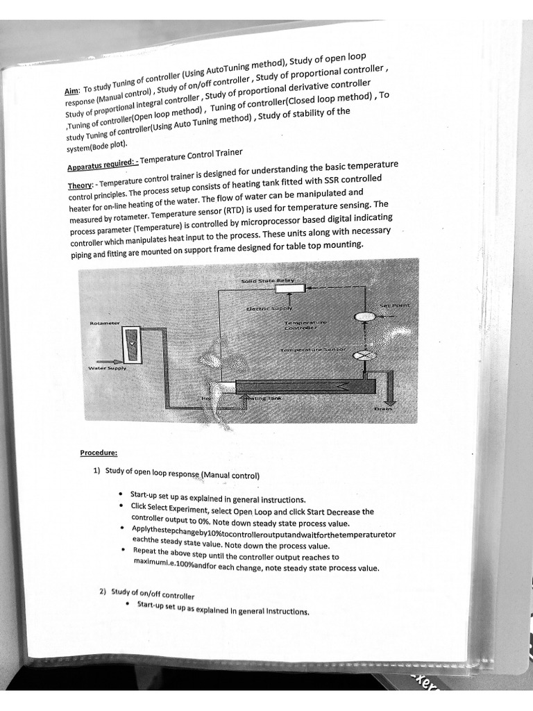 Temperature Control Trainer | PDF