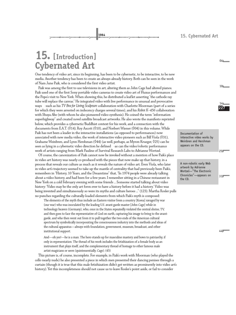 Nam June Paik: Cybernated Art (1966-2003) | PDF | Young Adult