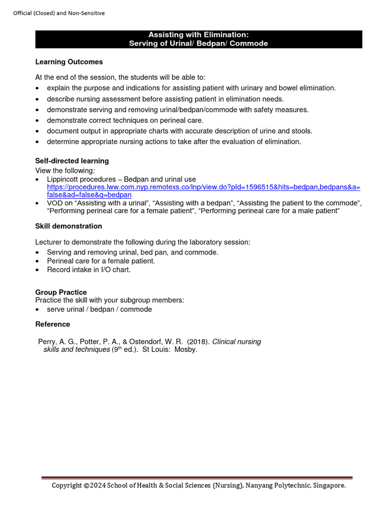 12 Assisting With Elimination Apr 24 | PDF | Urinary Incontinence | Urology