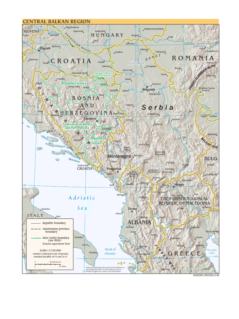 Balkan Map | PDF | Bosnia And Herzegovina | Albania