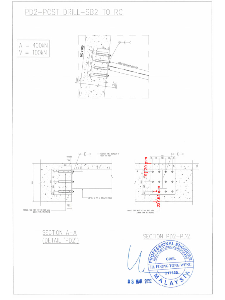 PD2 Hand Calculation | PDF | Strength Of Materials | Concrete