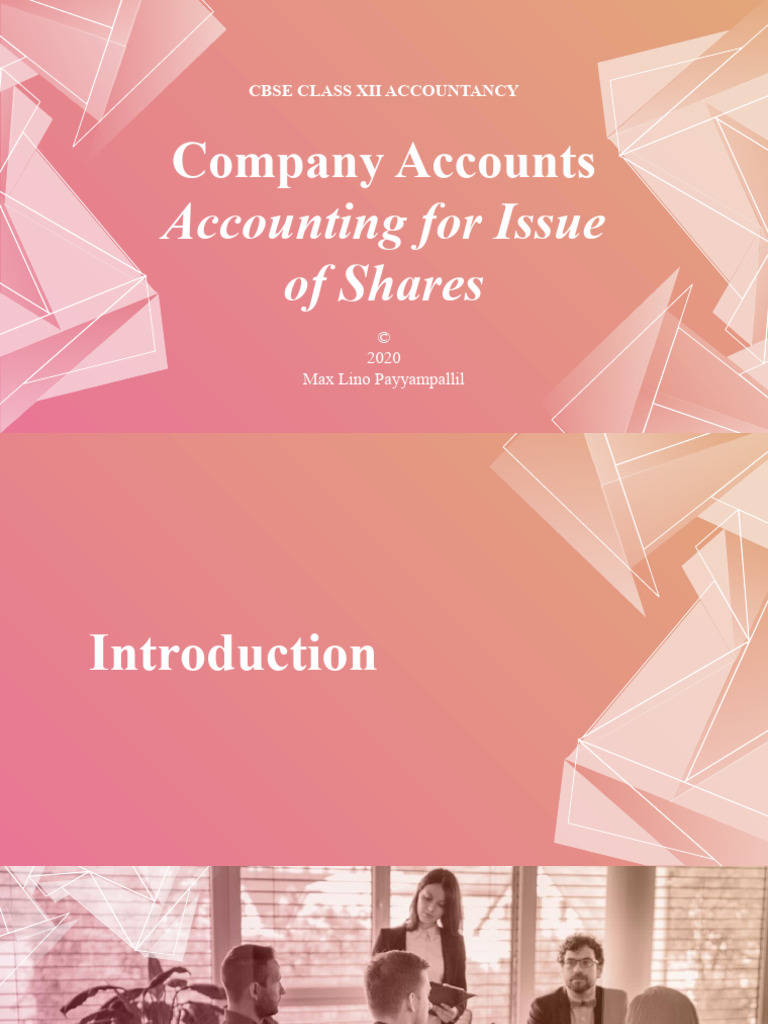 Accounting For Shares - Accountancy Basics - Max Lino Payyampallil ... Accounting For Shares - Accountancy Basics - Max Lino Payyampallil ...