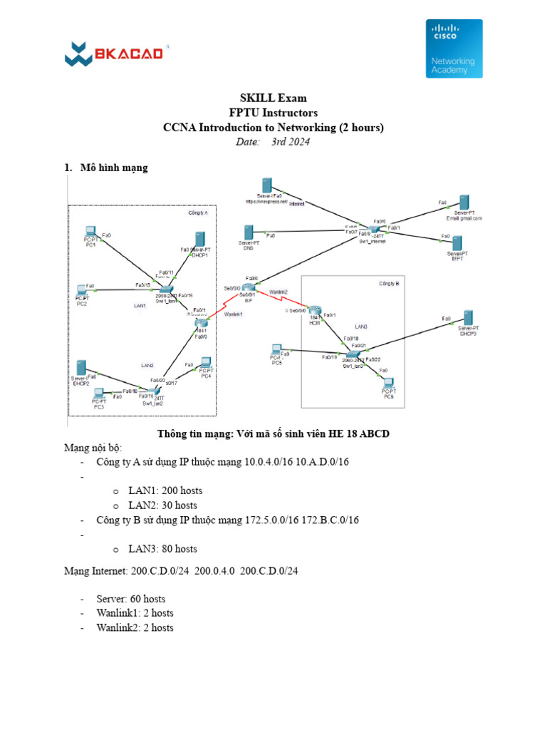 Đề bài lab 9 | PDF