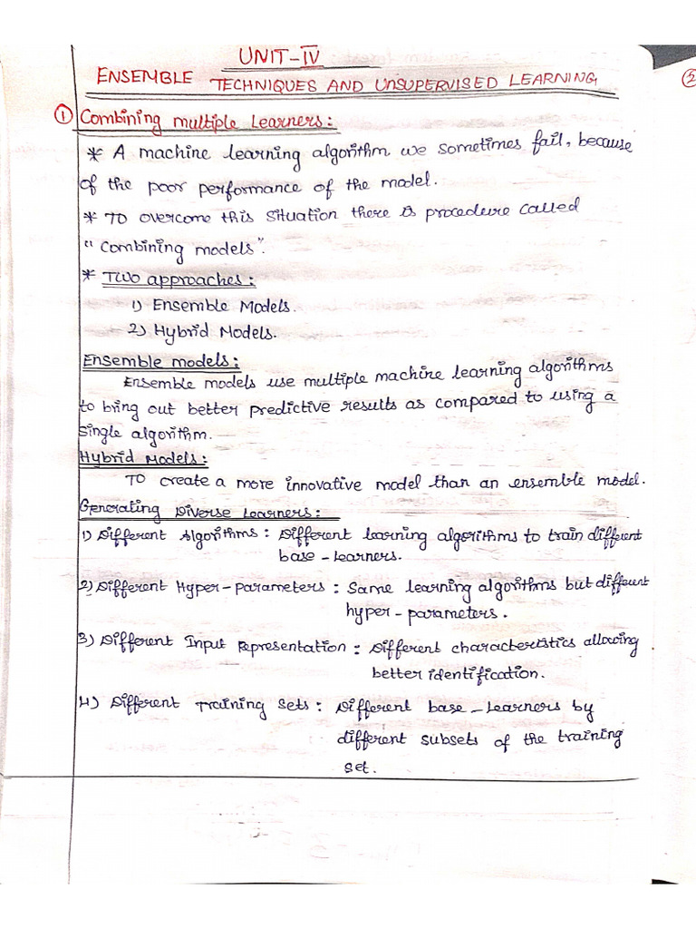 Aiml - Unit 4 Notes | PDF