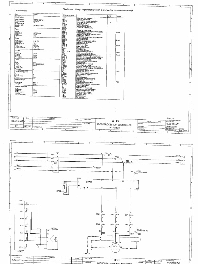 Otis Drawing Mcs 220 | PDF