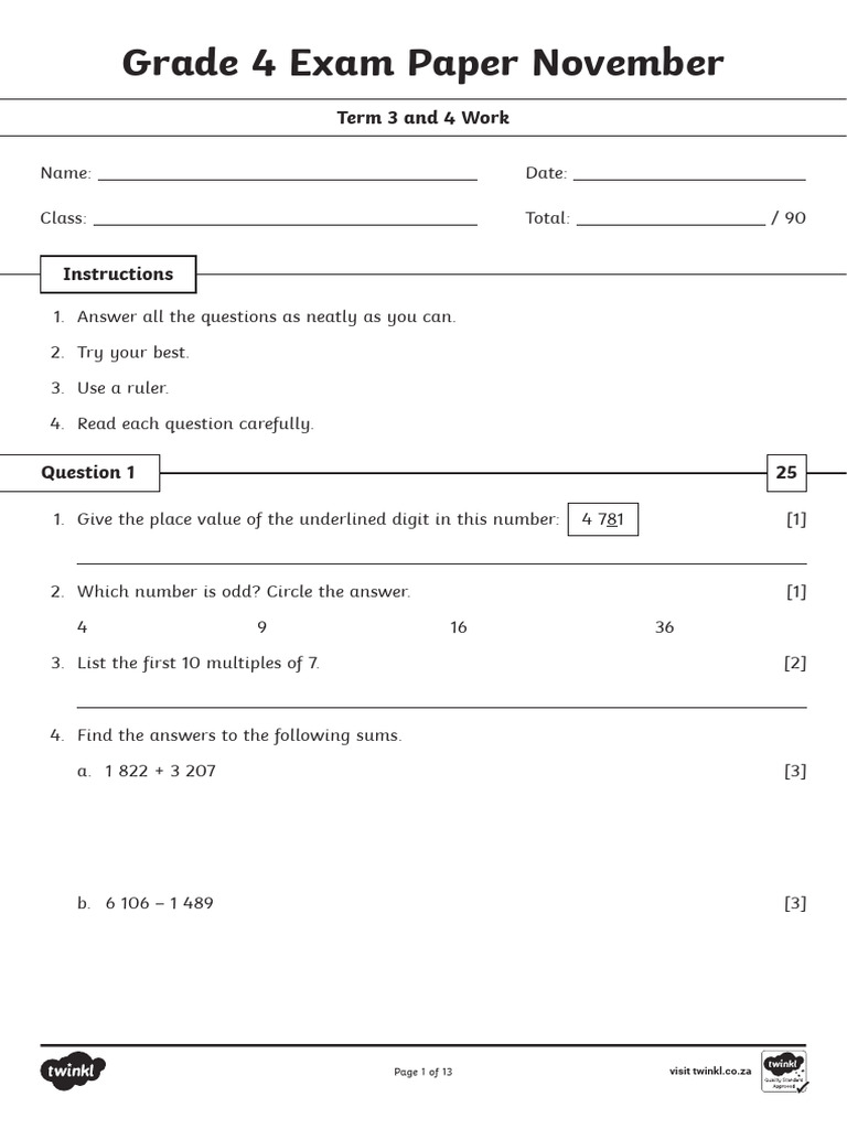 Maths Paper 1 | PDF | Shape | Area