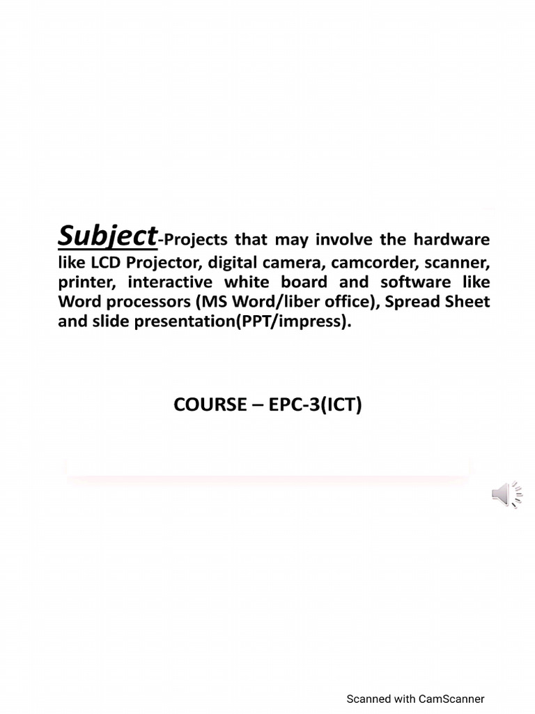 EPC3 Topic - 1 | PDF