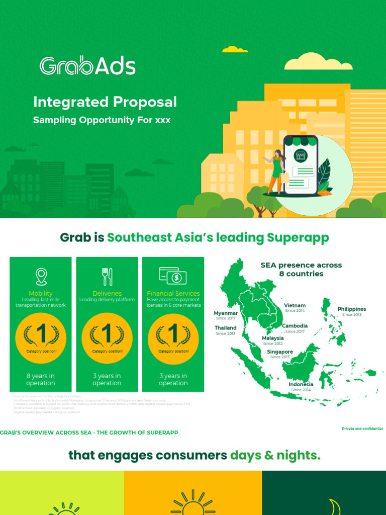 2023 - Grab Ads Integrated Proposal - Grab | PDF | Advertising | Marketing