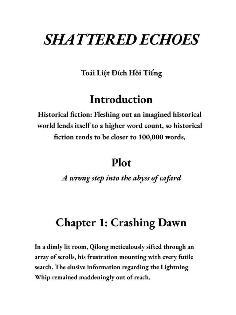 Shattered Echoes | PDF