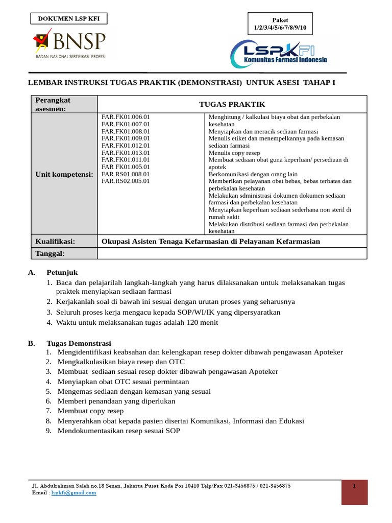 Lembar KERJA TAHAP 1 | PDF