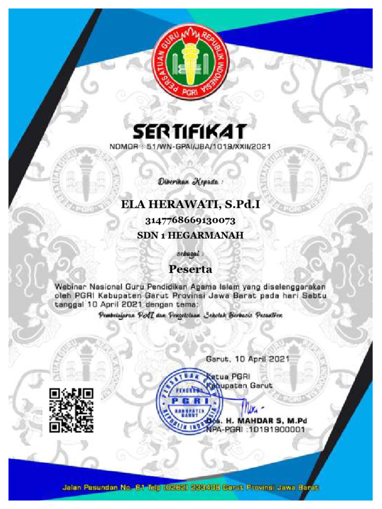 Sert Seminar Pgri | PDF