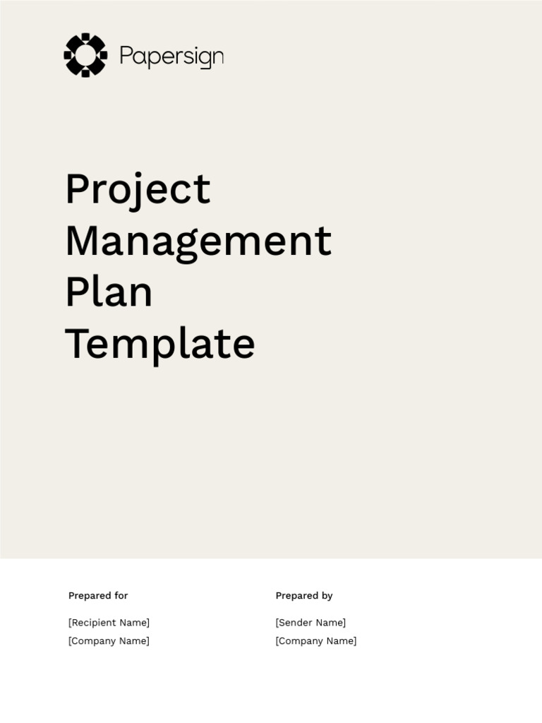 Project Management Plan Template | PDF | Procurement | Audit